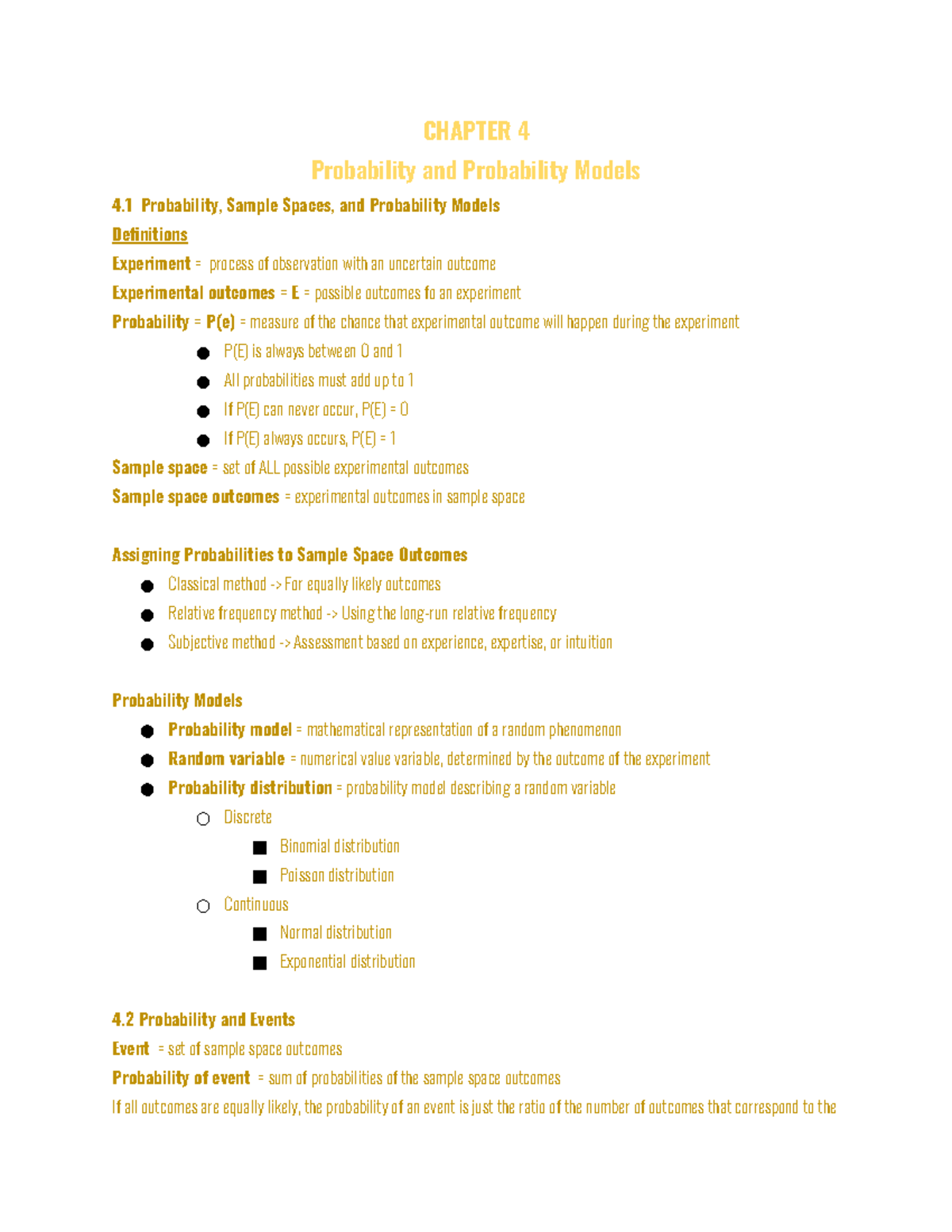 Comm 215 - Ch 4 Notes - COMM 215 - Concordia - Studocu