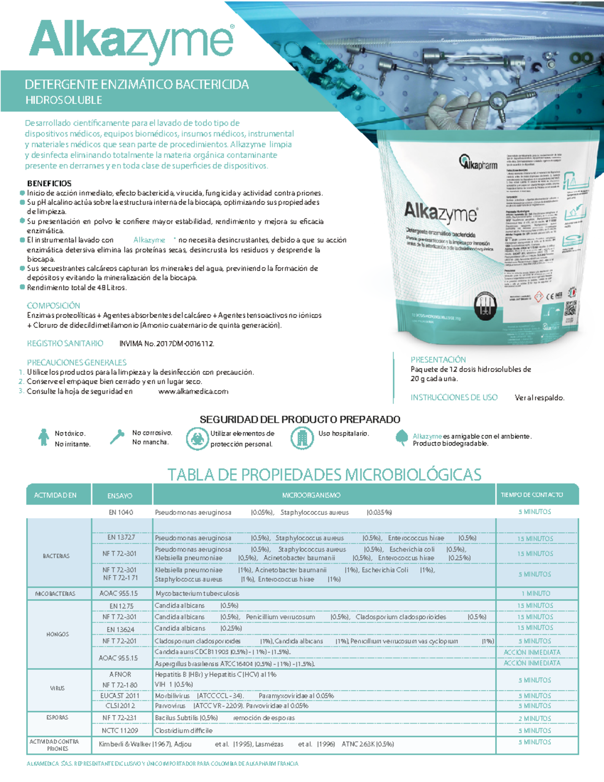 Alkazyme Especificaciones Y PASO A PASO - Kimberli & Walker (1967 ...