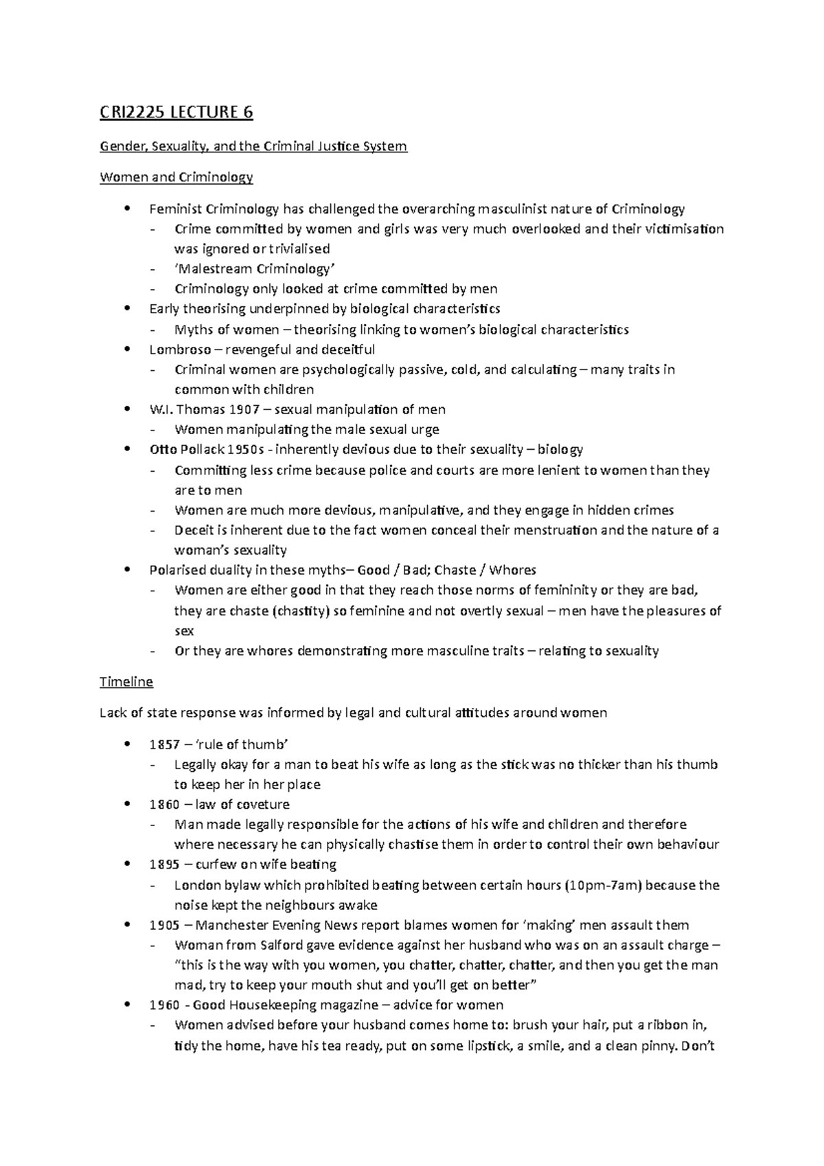 CRI2225 Lecture 6 - Anita Hobson - CRI2225 - EdgeHill - Studocu