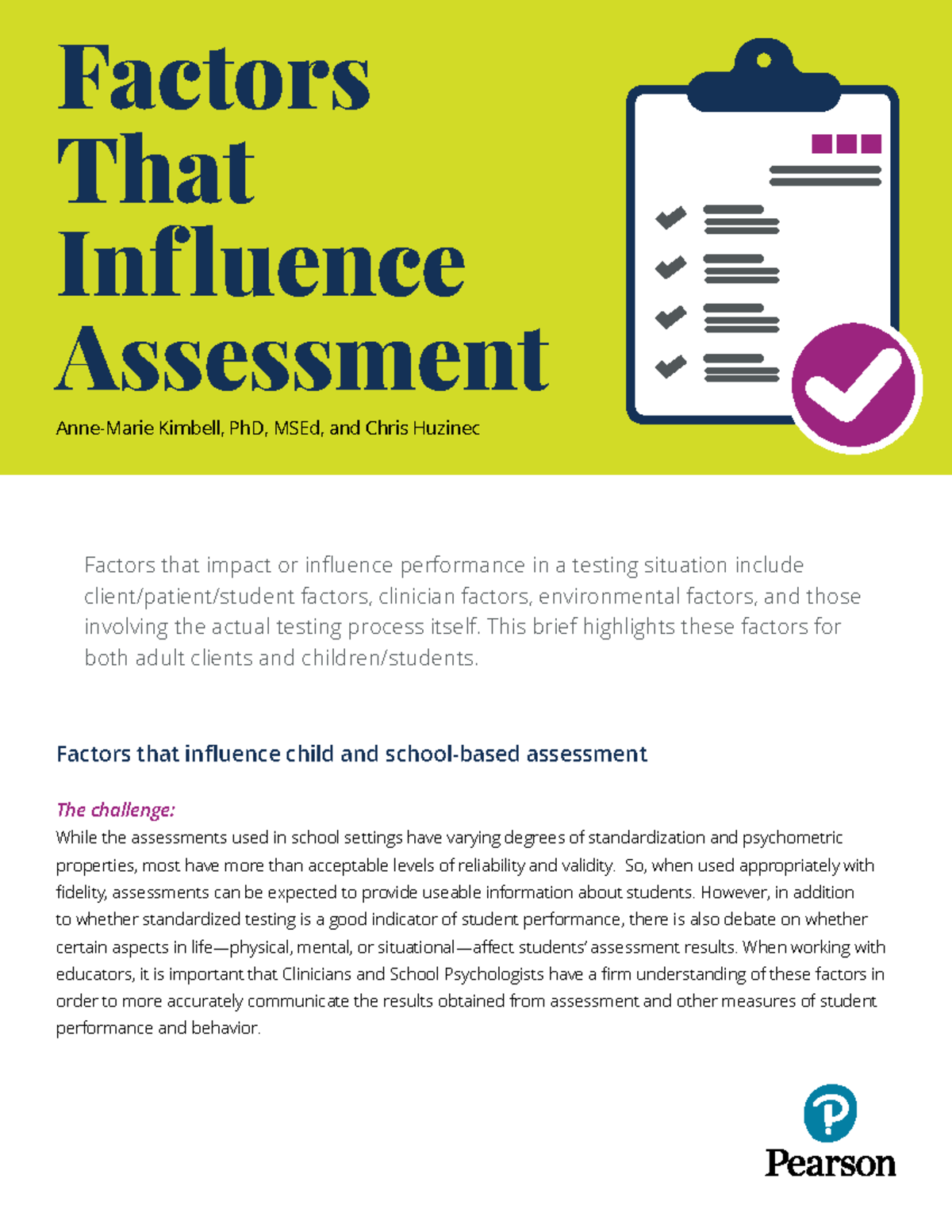 Factors that influence assessment - Factors That Influence Assessment ...