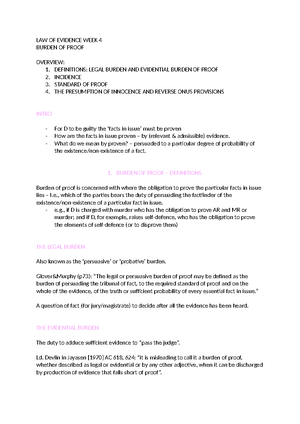 Bad Character Evidence - Probative Value v Prejudicial Effect Law Comm ...