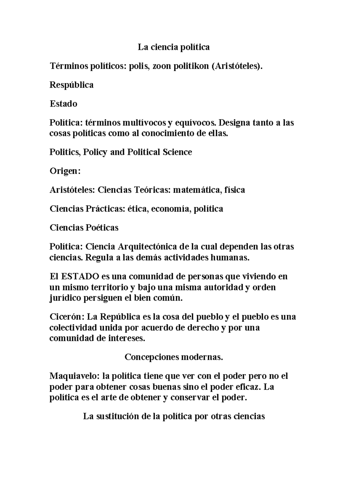 LA Lista TIPO DE LA Unesco - La ciencia política Términos políticos ...