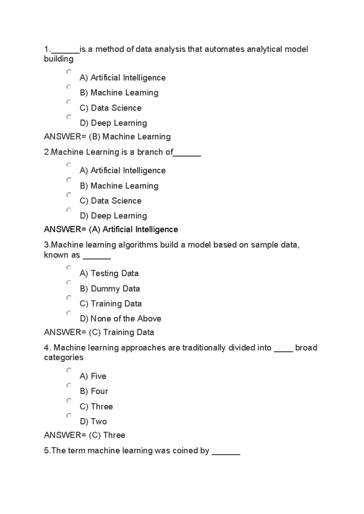 513915767 Machine learning Imp Questions - 1.______is a method of data ... 513915767 Machine learning Imp Questions - 1.______is a method of data ...