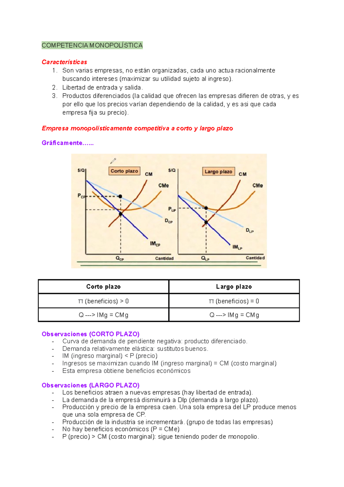 Pc 5 competencia monopolistica - COMPETENCIA MONOPOLÍSTICA ...