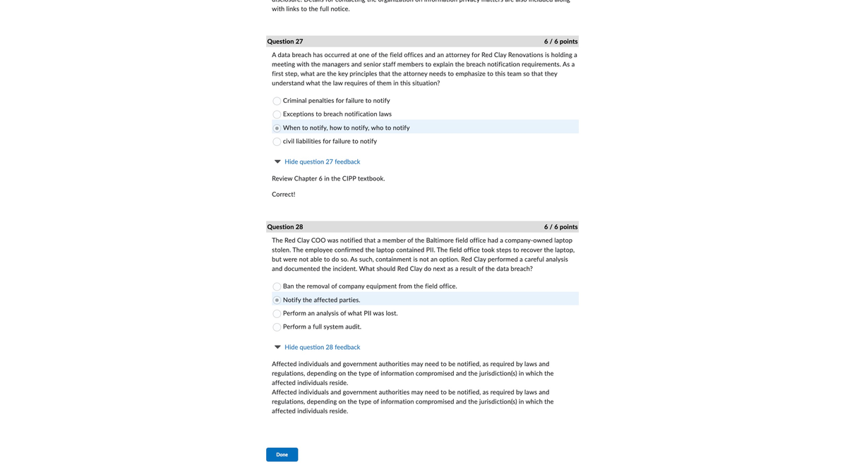 Quiz 2 Chapters 4,5,6 in CIPP/US Textbook - CSIA 413 - Studocu
