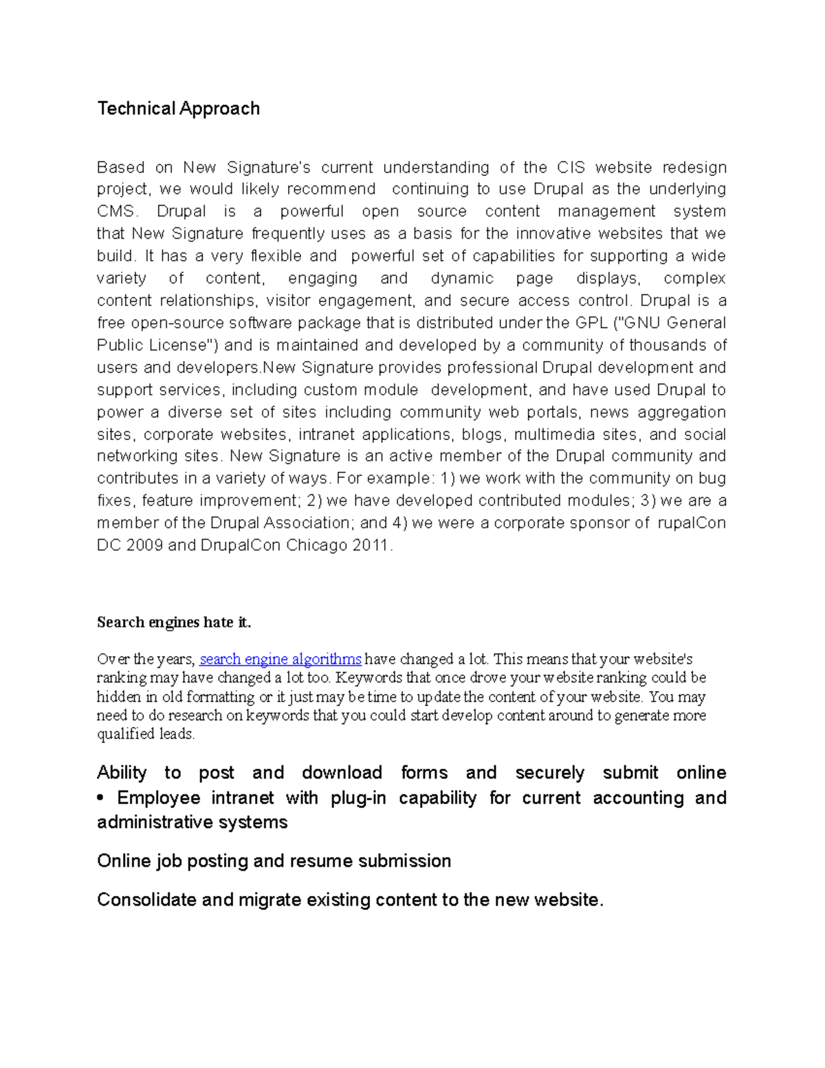 Technical Approach - computer materials - Technical Approach Based on ...