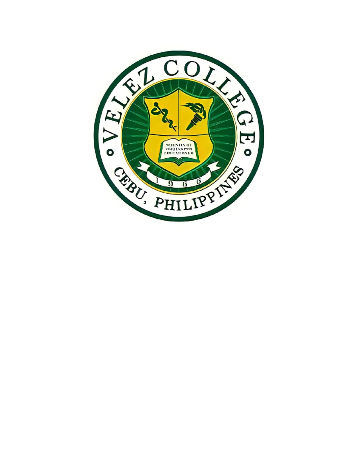 Velez College Logo - rawr - Community Health Nursing 1 (Individual and ...