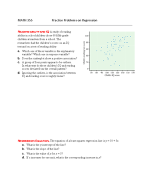 Practice Problems Chapter 5 - MATH 255 Practice Problems for Chapter 5 ...