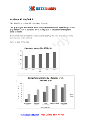 Ielts writing answer sheet - IELTS Writing Answer Sheet – TASK 1 * 0 1 ...