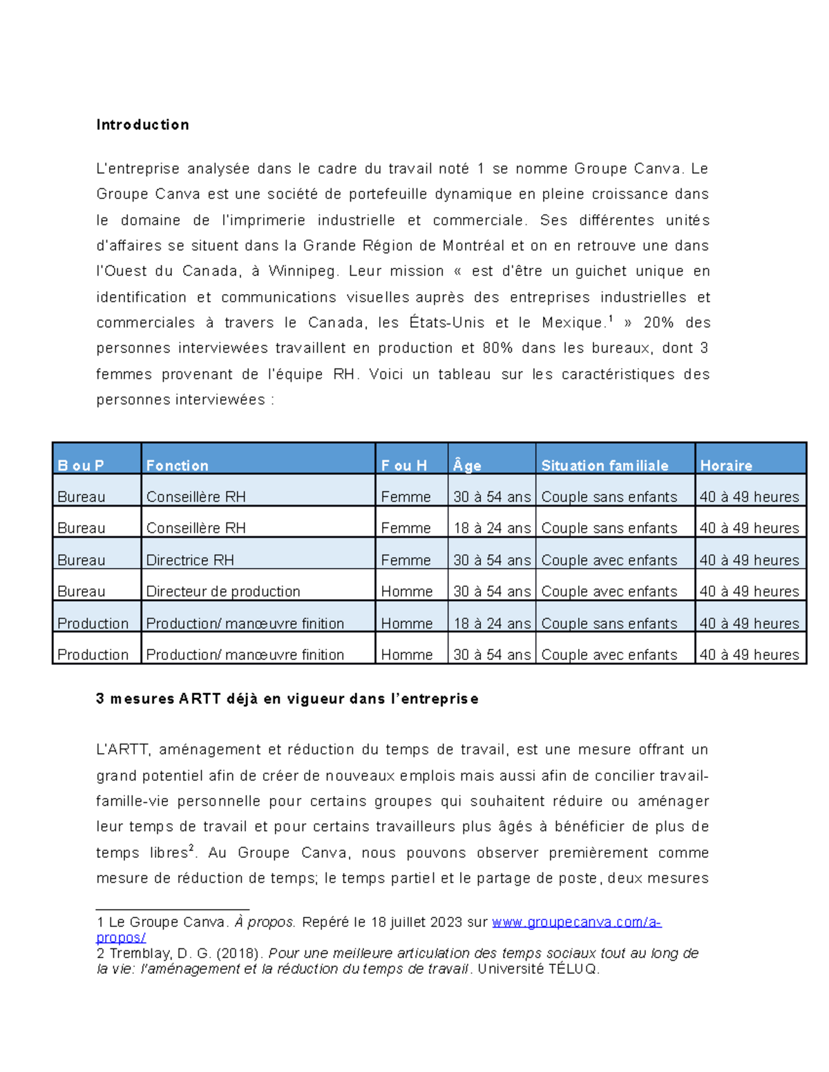 Adm4025 tn1 - tn1 - Introduction L’entreprise analysée dans le cadre du travail noté 1 se nomme ...