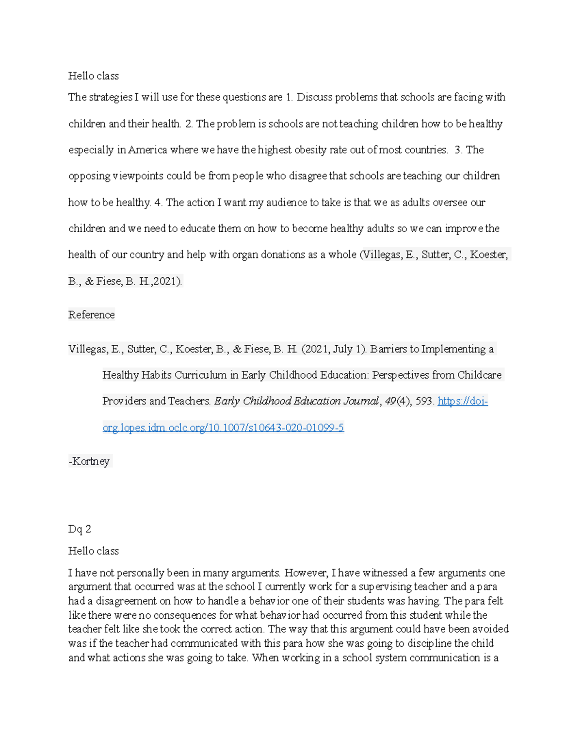 Eng 106 topic 7 dqs - do not use word for word - Hello class The ...