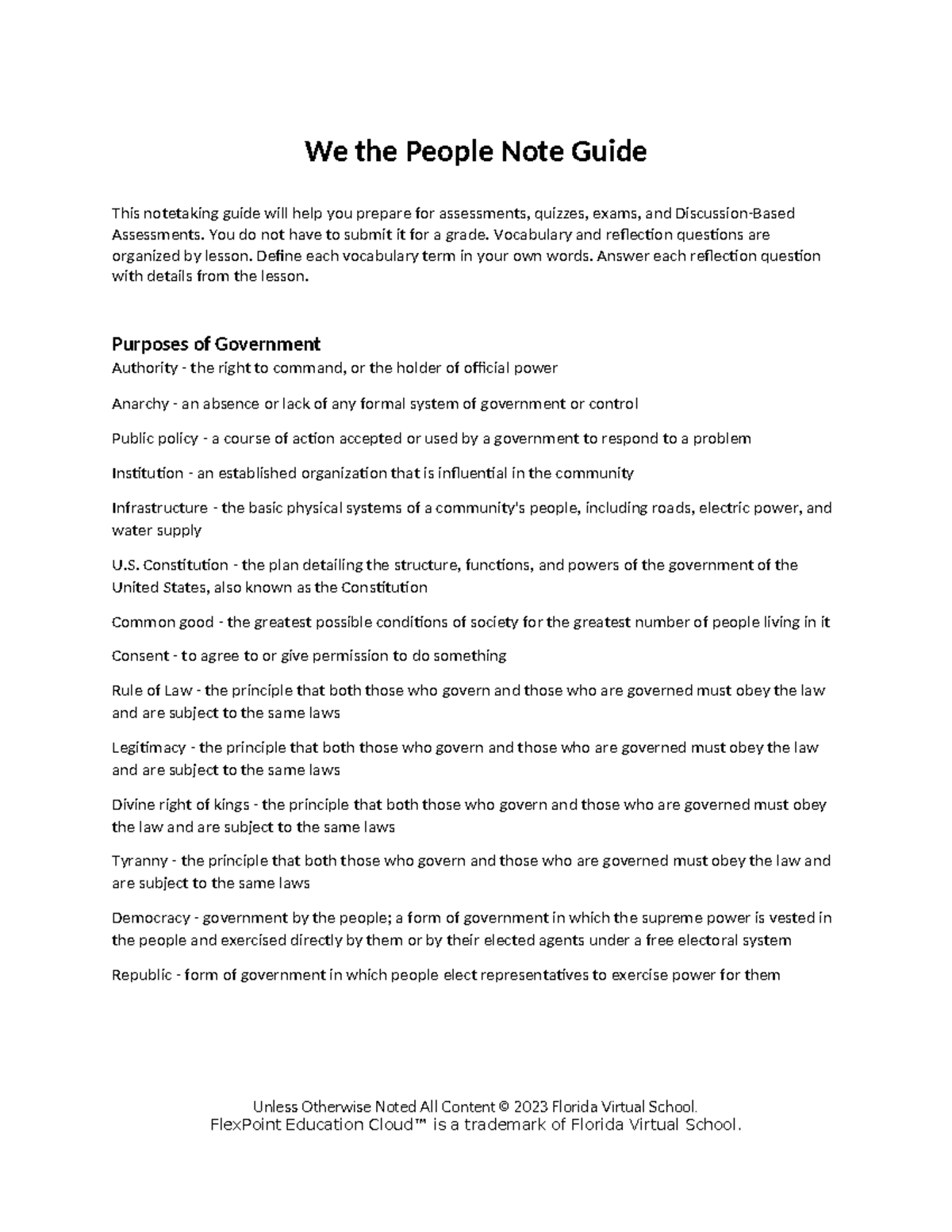 We the people note guide - Ines Diaz - We the People Note Guide This ...