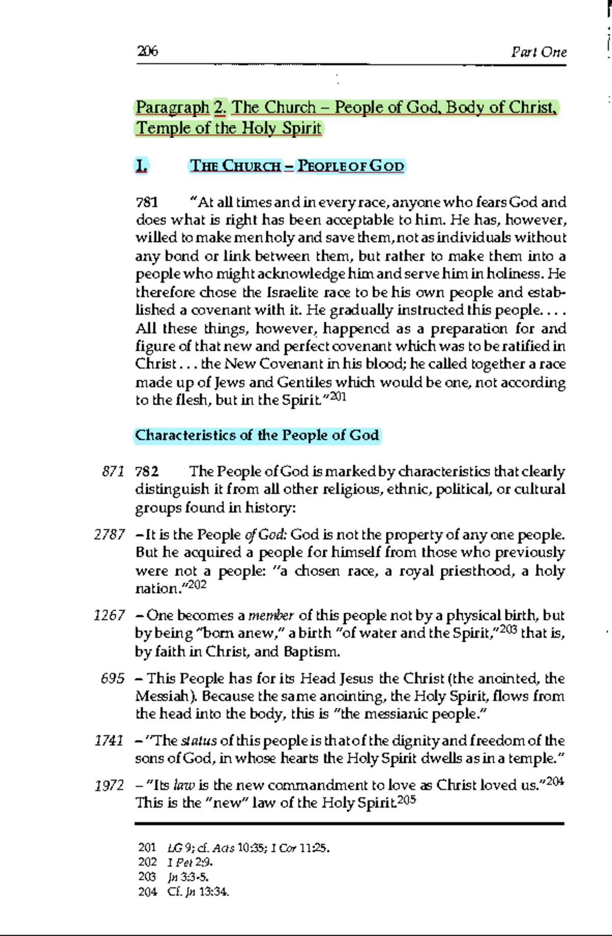 Catechism of the Catholic Church-227-234 - 206 Part One Paragraph 2 ...
