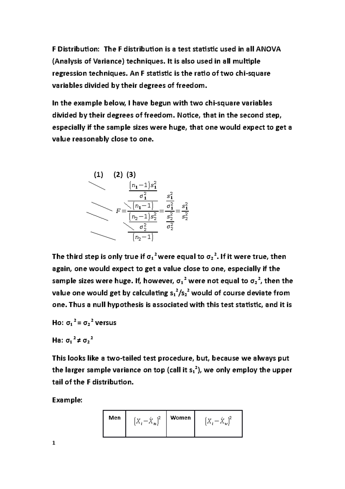 Anova Analysis Variance F Distribution The F Distribution Is A Test