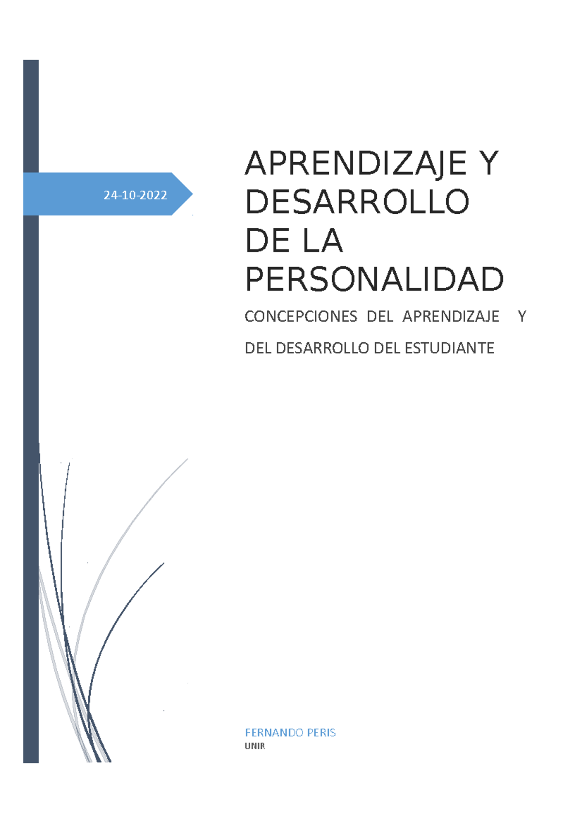 Trabajo Aprendizaje 24 Octubre - 24-10- FERNANDO PERIS UNIR APRENDIZAJE ...