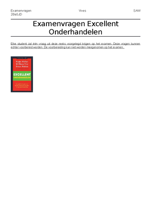 Oefening.positioneel onderhandelen opdrcht 1 - Onderhandelen en ...