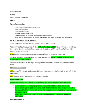 Business Entities - Notes - Business Entities - Studocu