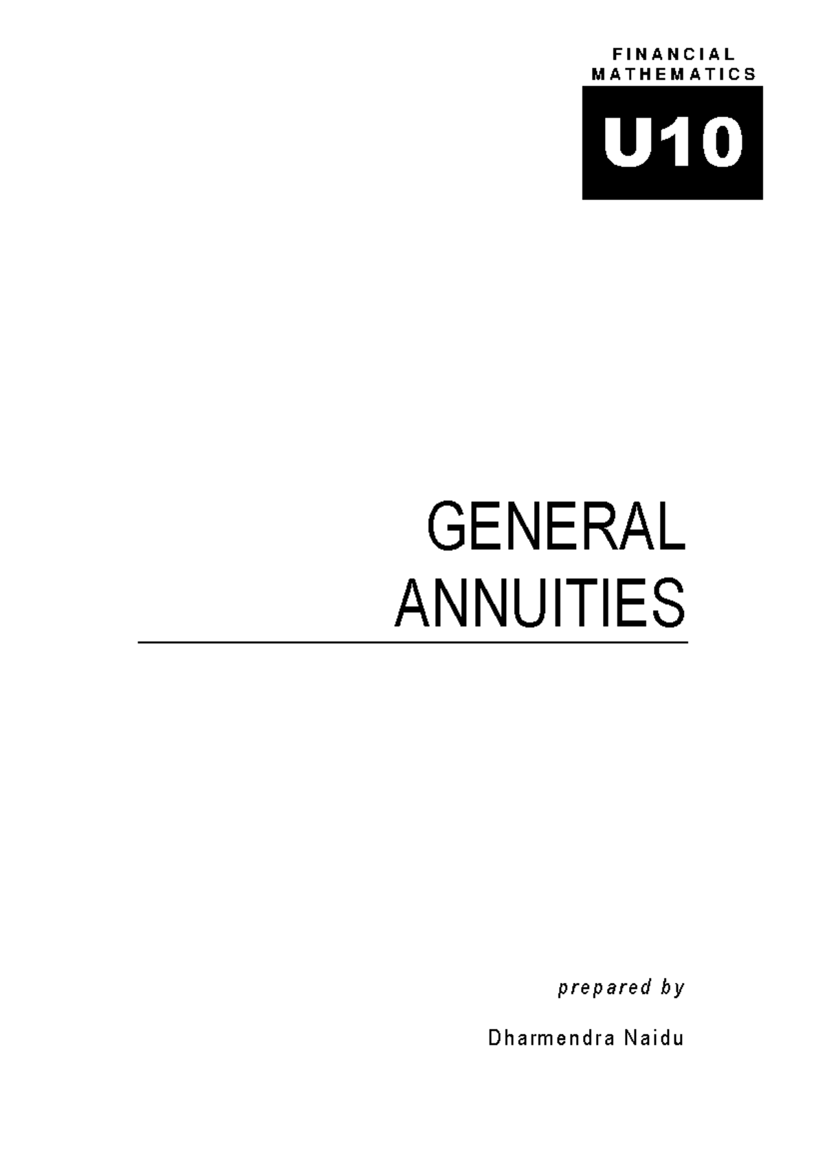 FM101 Unit 10 26-04 - ####### - Studocu