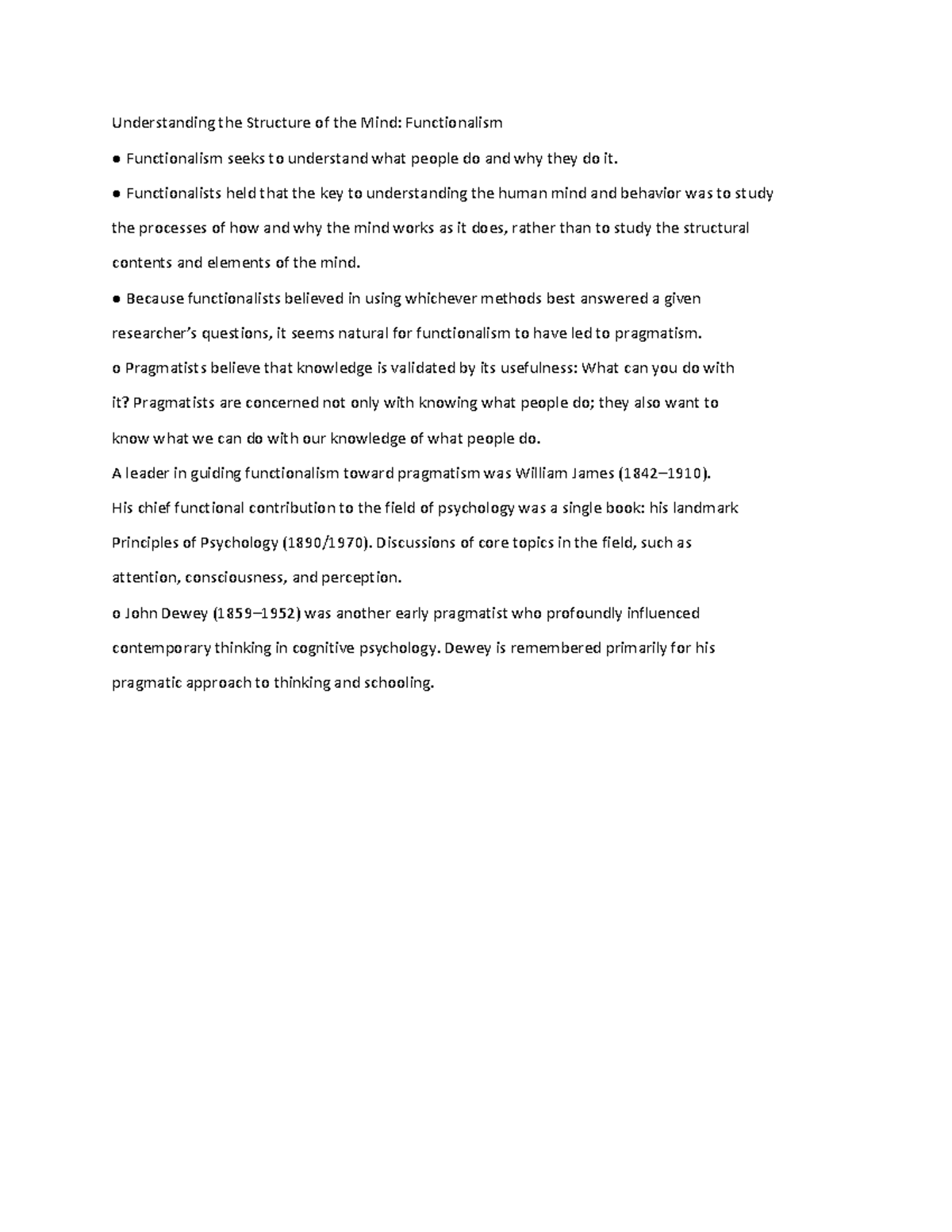 Functionalism - lecture for cognitive psychology - Understanding the ...