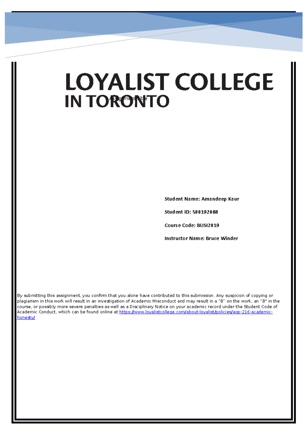 In Class Assignment 2 - By submitting this assignment, you confirm that ...