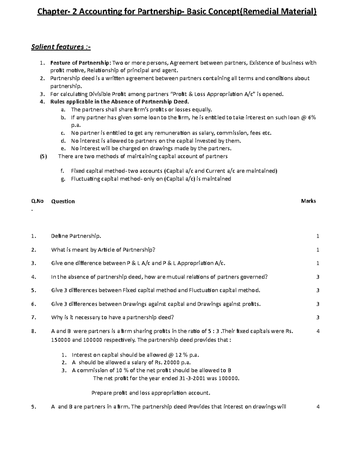 Chapter-2 Accounting for Partnership-Bas - Chapter- 2 Accounting for ...