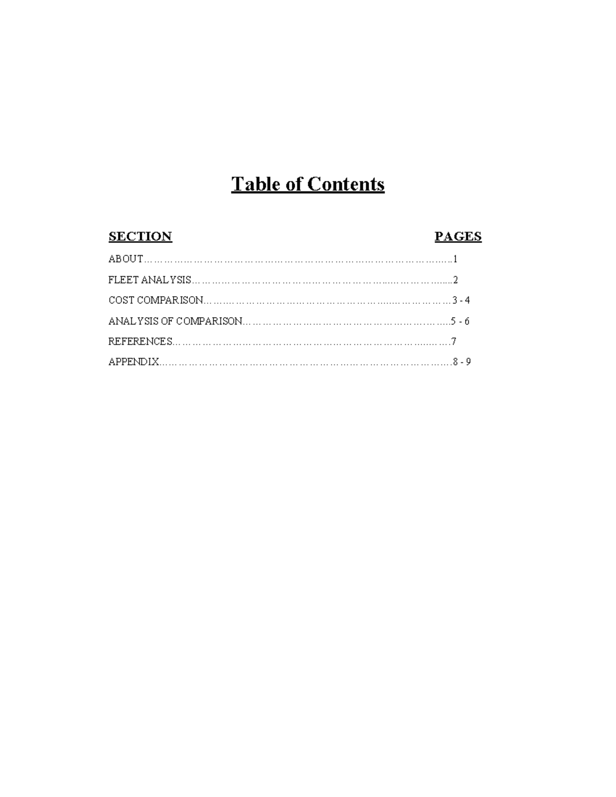 Assignment 2-2022/23 - Table of Contents SECTION PAGES - Studocu