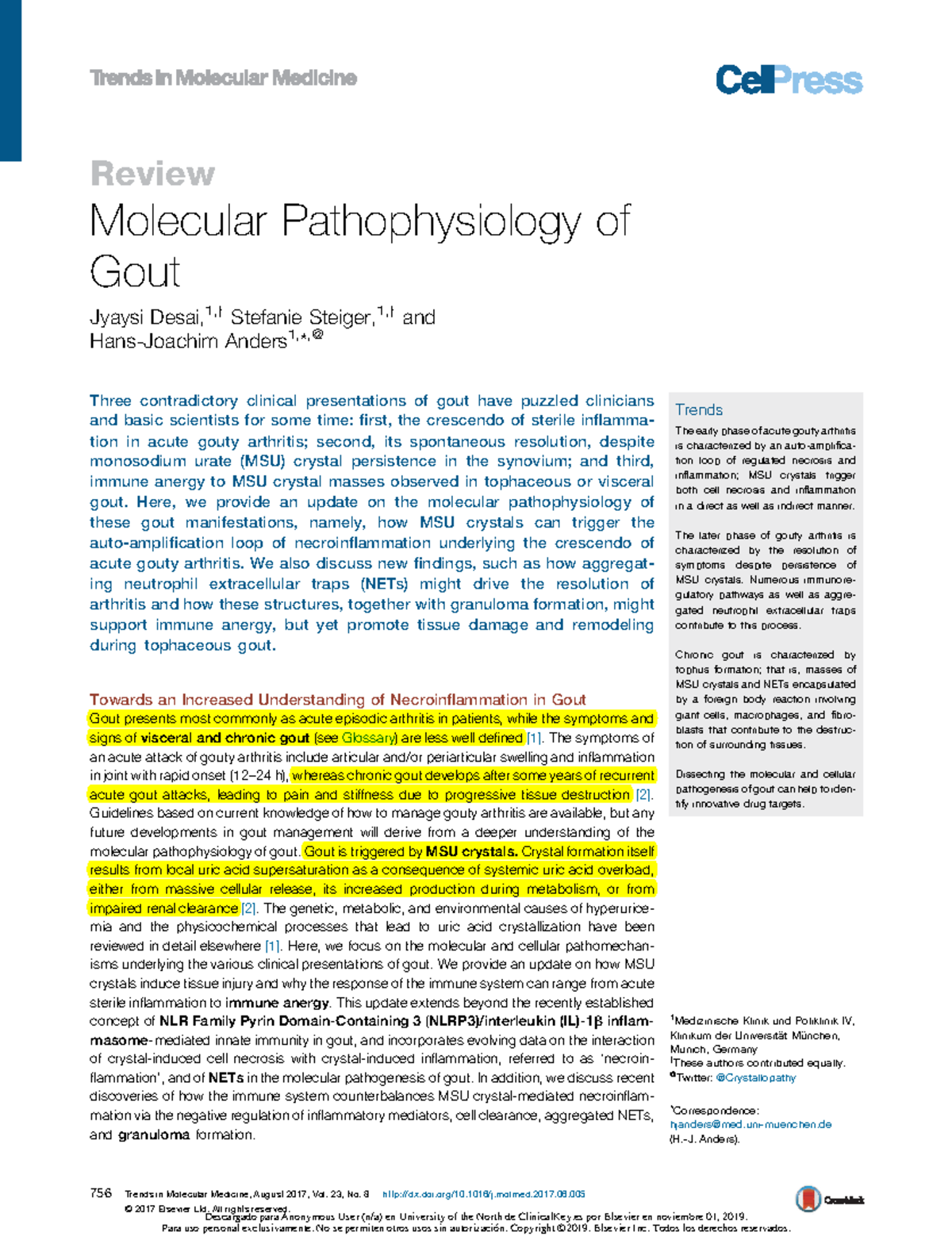Artritis gotosa - Warning: Popup annotation has a missing or invalid parent annotation. Warning ...