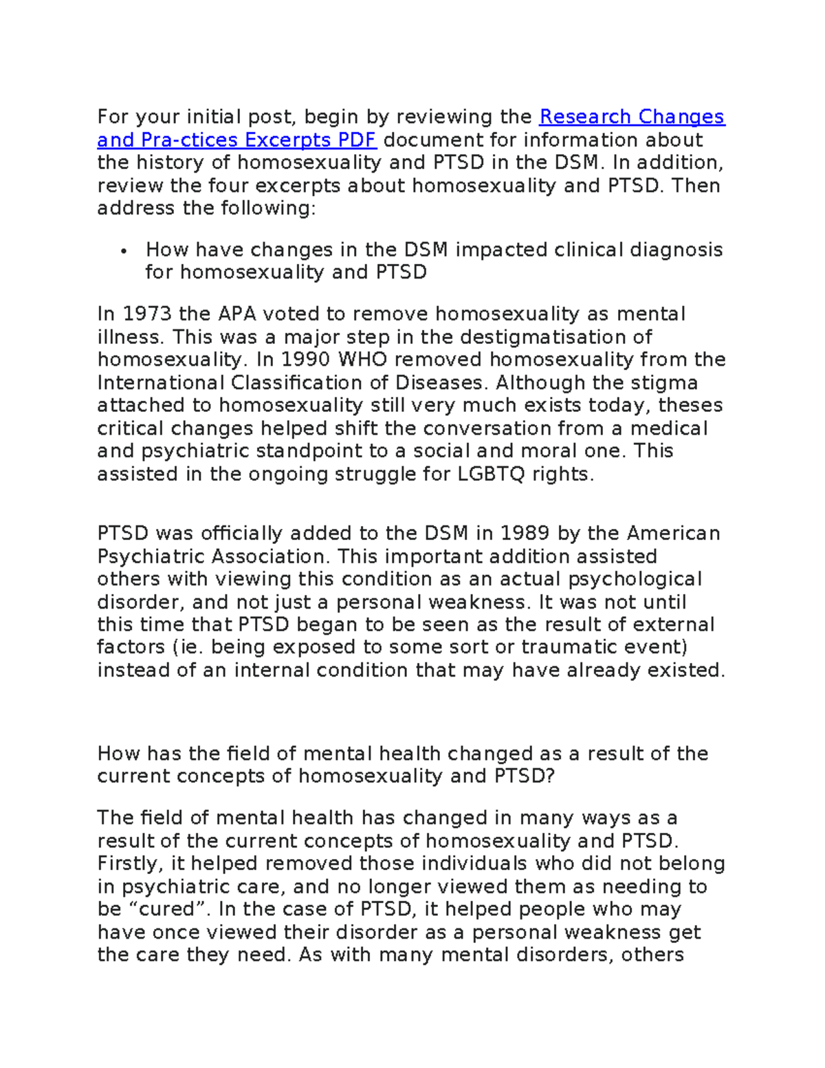 Mod2 Diss 2 - Discussion Two - For your initial post, begin by ...