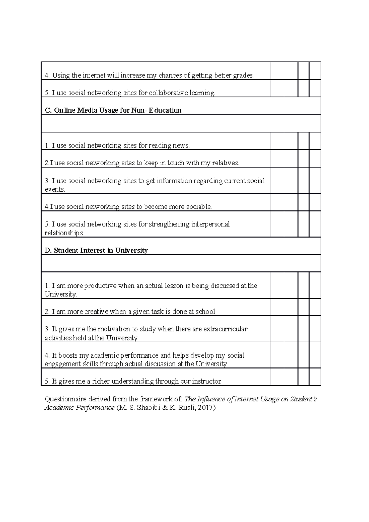 2 - asdfgh - Using the internet will increase my chances of getting ...