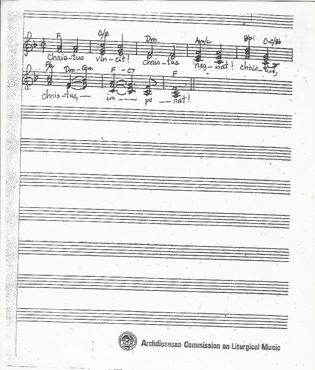 Christus Vincit - adddddddddddddd - Social Psychology - for F Dm of THE ...