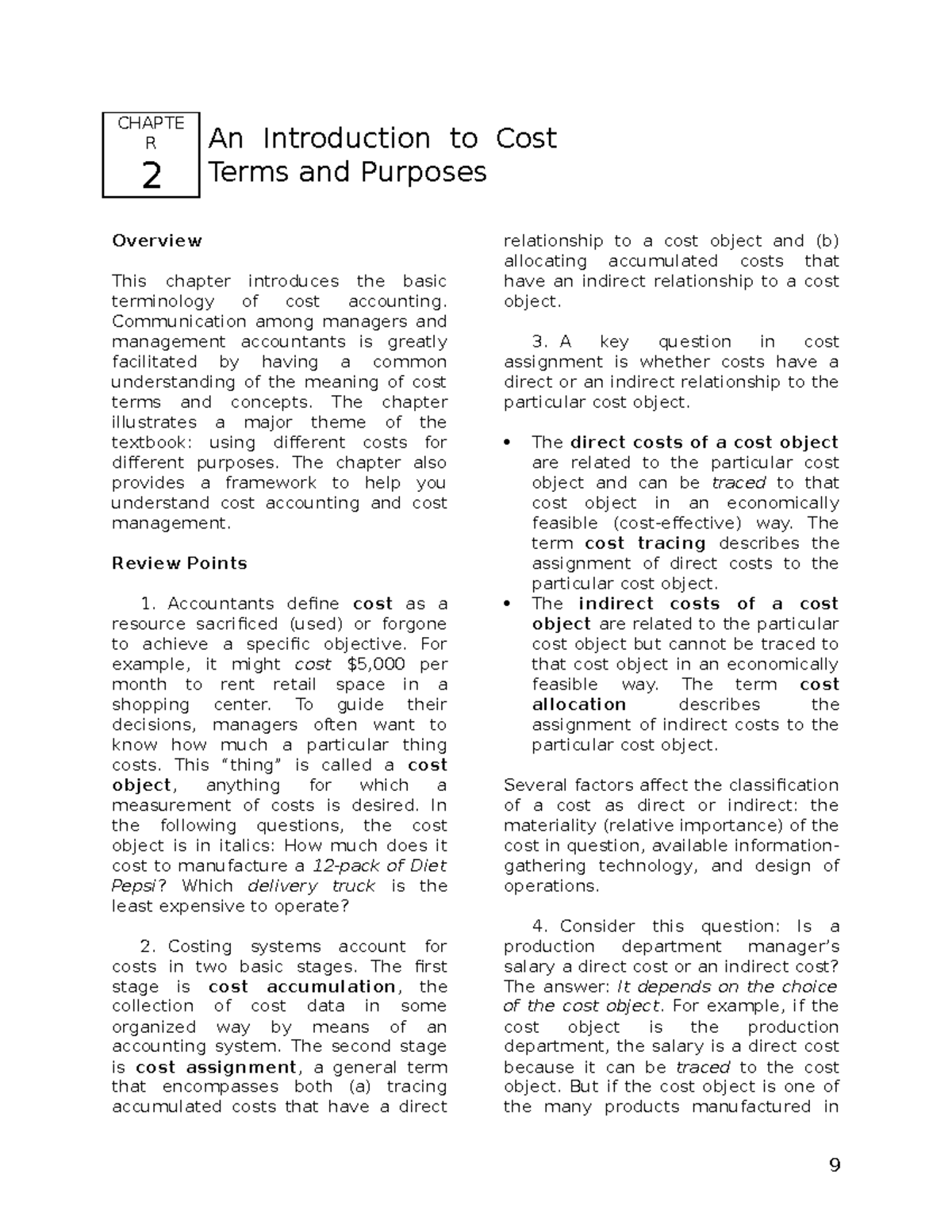 Cost12 study 02/Intermediate Accounting Strategic Cost - CHAPTE R 2 An ...