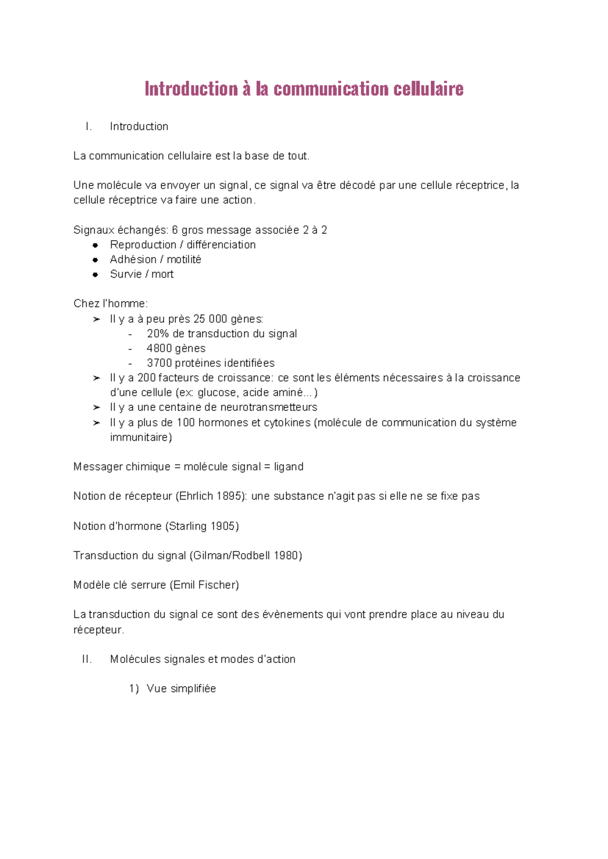Introduction à la communication cellulaire - Introduction à la ...