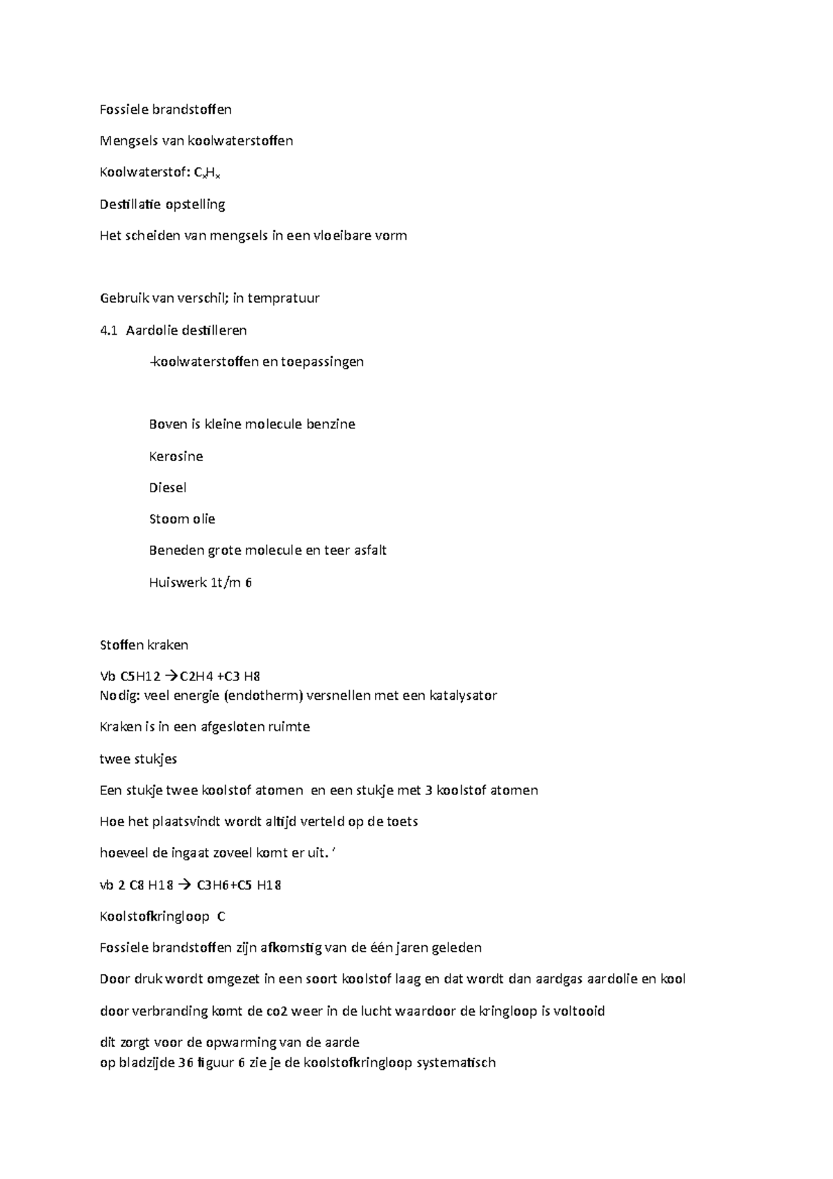 Fossiele brandstoffen par 1 - Fossiele brandstoffen Mengsels van ...