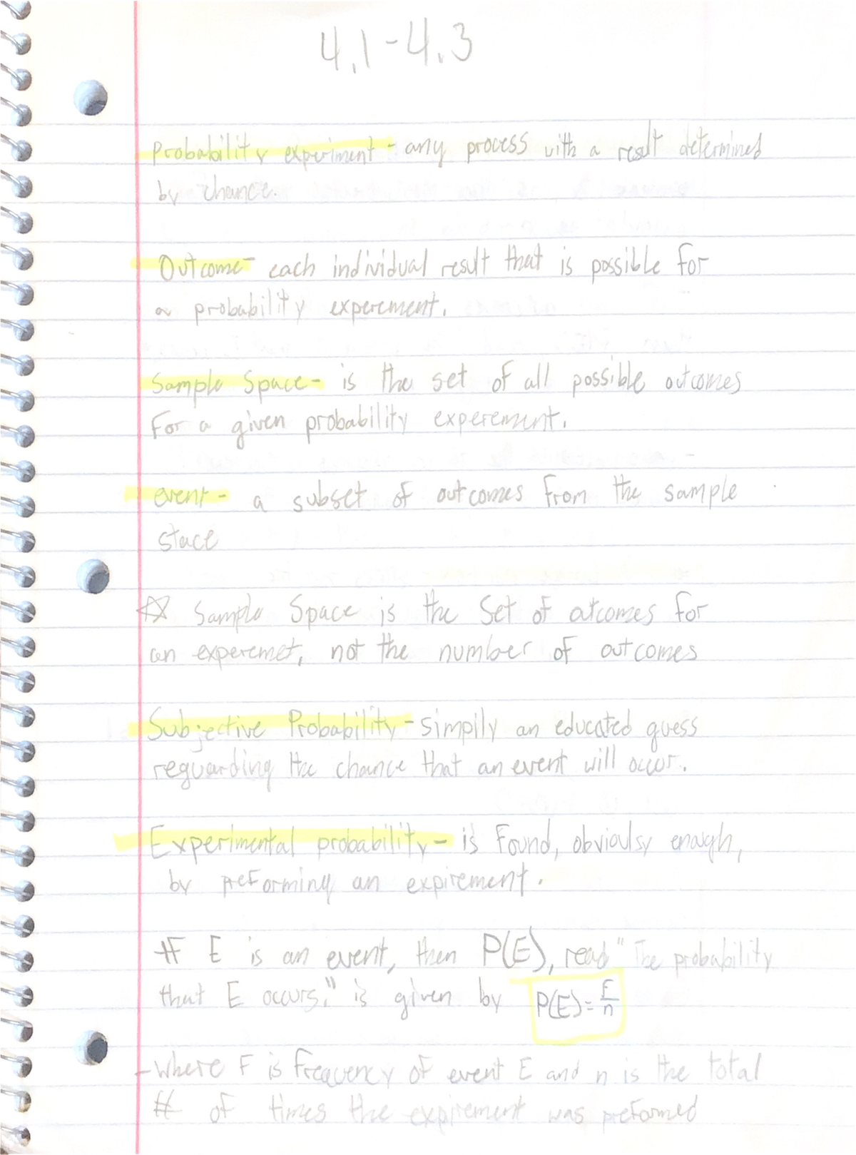 Math 181 Chapters 4-6 - 4.1-Introduction to Probability, 4.2-Addition ...