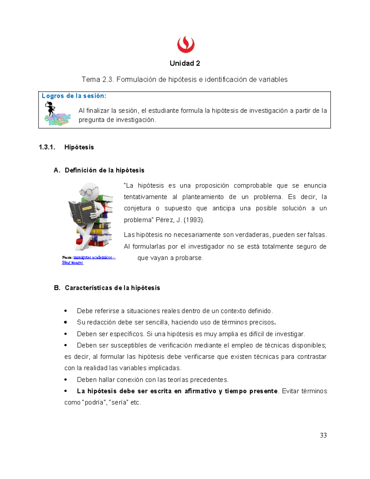 S6 S11 Material de Clase Formulacion de Hipótesis - Unidad 2 Tema 2 ...