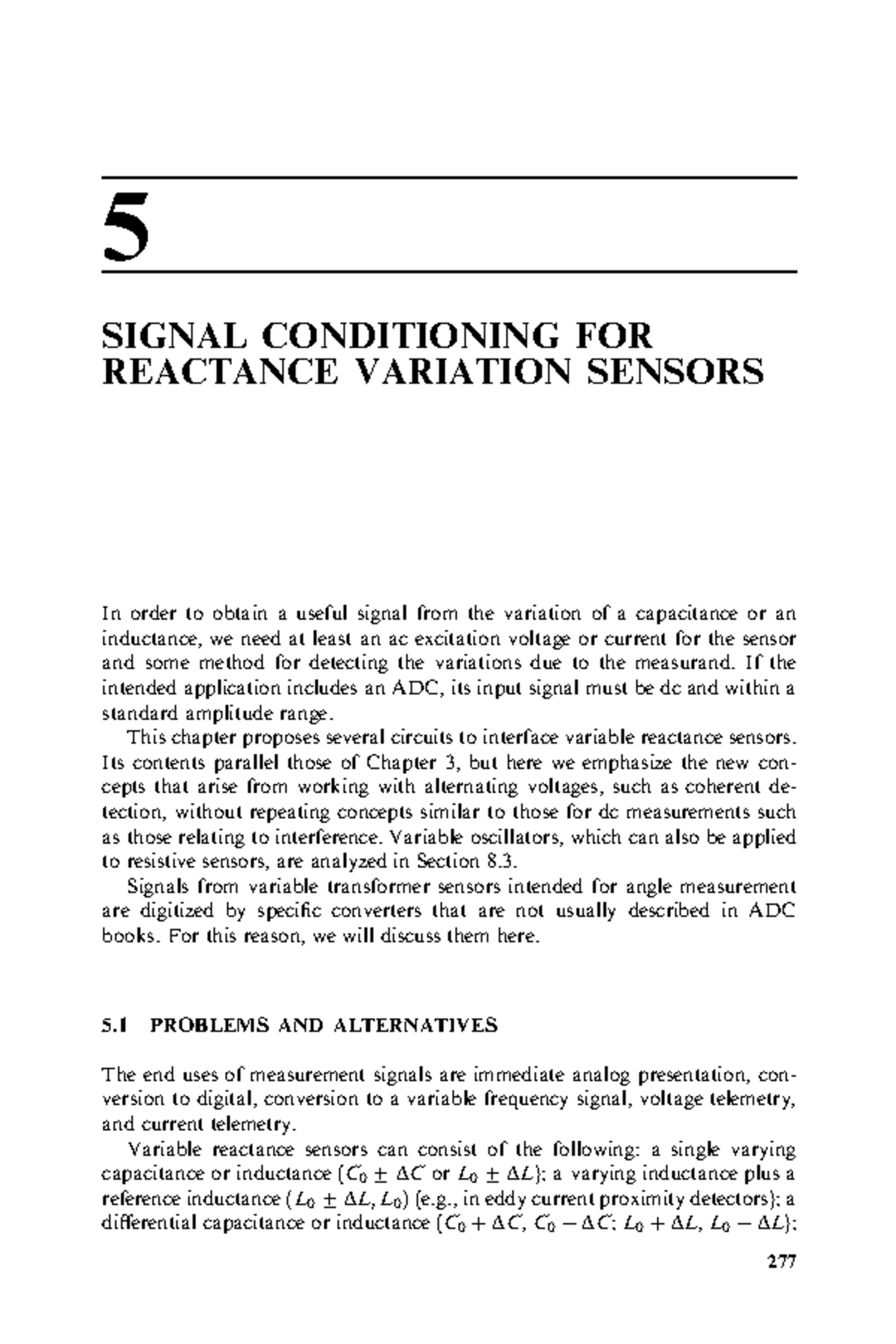 Sensor and Signaling Conditionaling Part-5 - 5 SIGNAL CONDITIONING FOR REACTANCE VARIATION ...