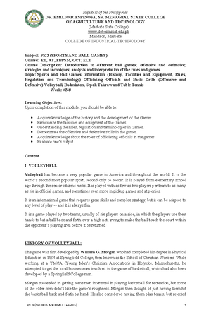 PE10 LM U4 - P.E - DEPED COPY 10 Physical Education Learner’s Material ...