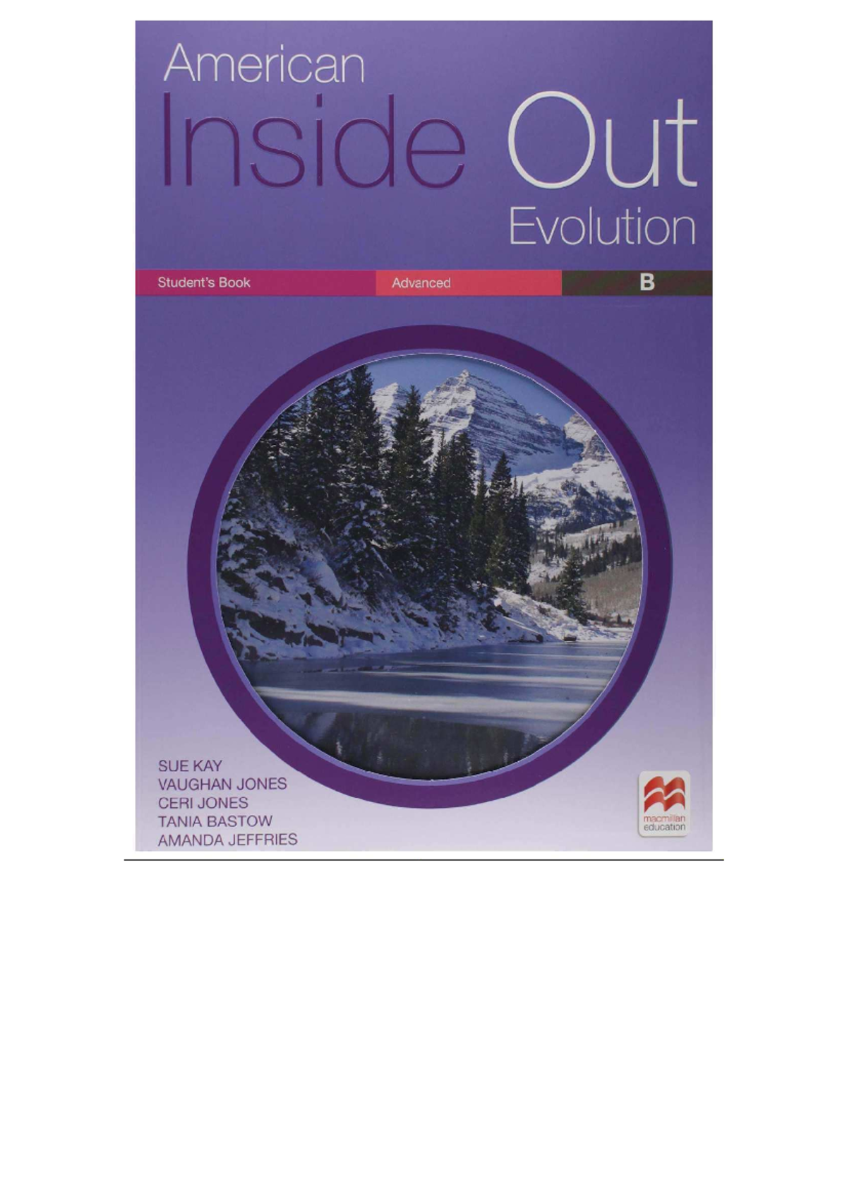 American Inside OUT Evolution Advance SB B - Pedagogia - Studocu