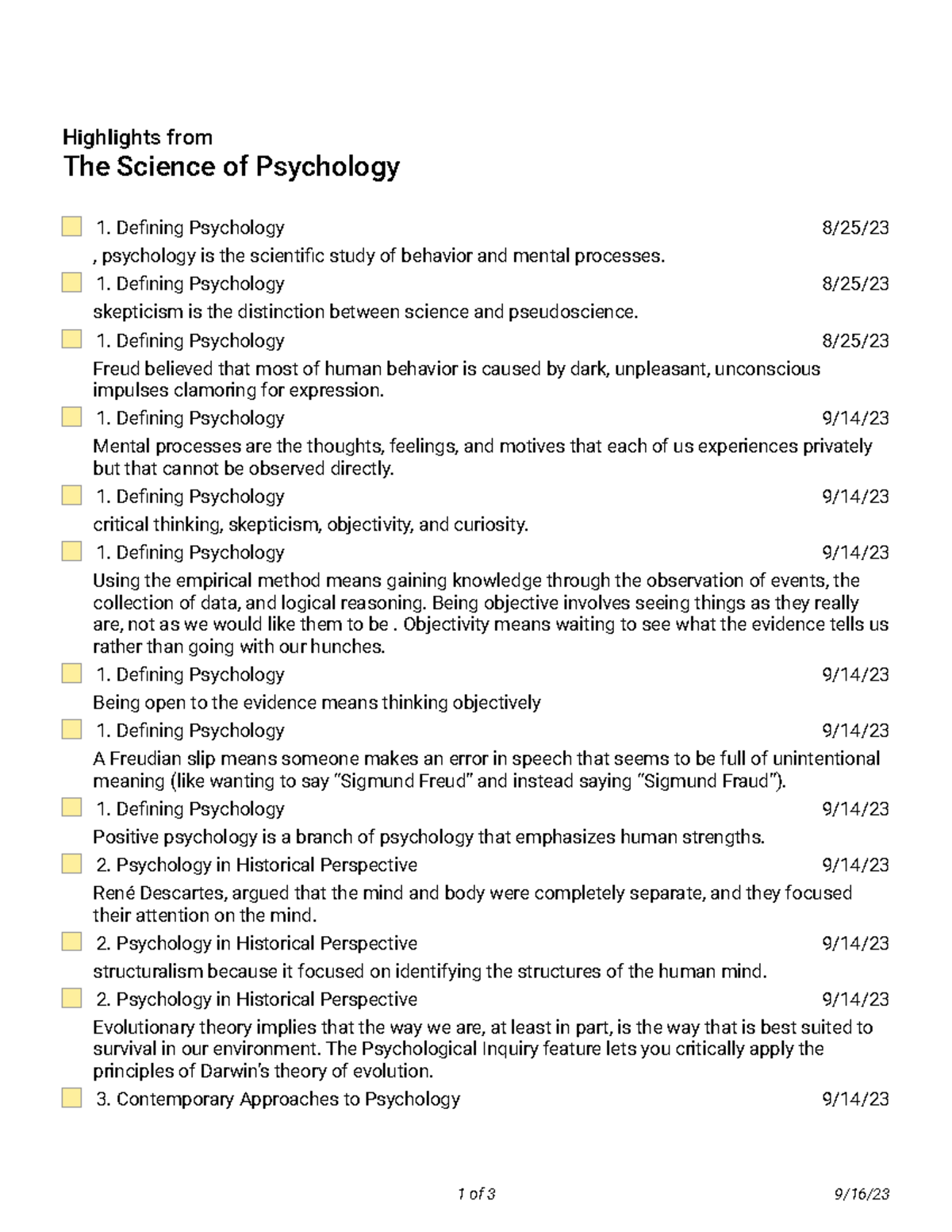 The Science of Psychology-highlights - Highlights from The Science of ...