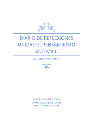 Diario DE Reflexiones Unidad 5. Modelo DE TOMA DE Decisión - DIARIO DE REFLEXIONES UNIDAD 5 ...