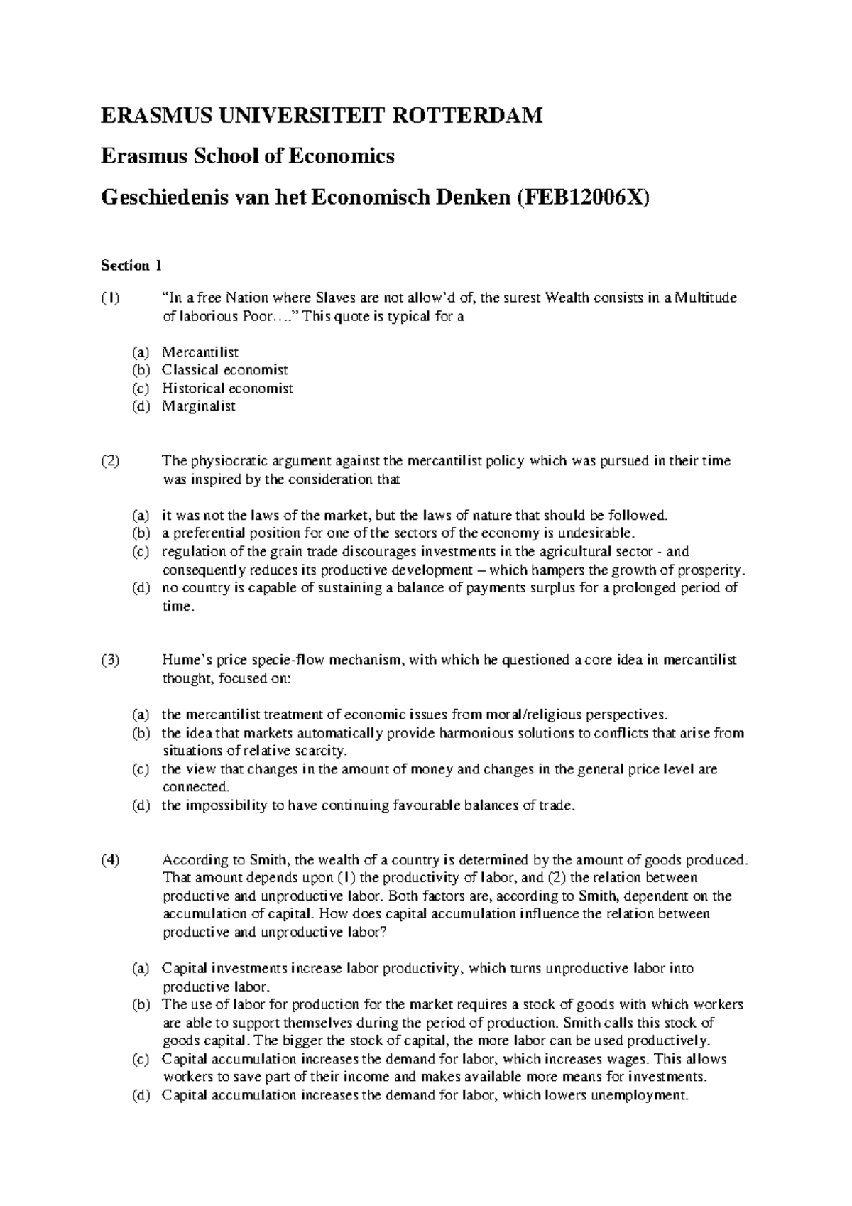 Test / practice exam February 18, 2013, questions and answers - ERASMUS ...