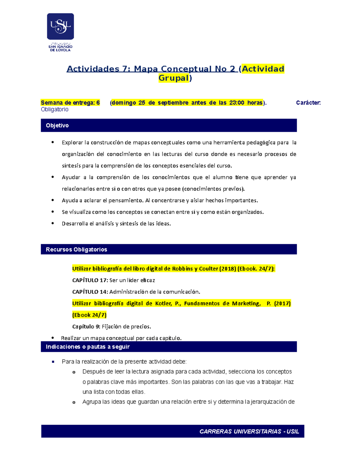 Actividad 7 Mapa Conceptual No 2 lecturas de la semana 6 - Actividades 7: Mapa Conceptual No 2 ...