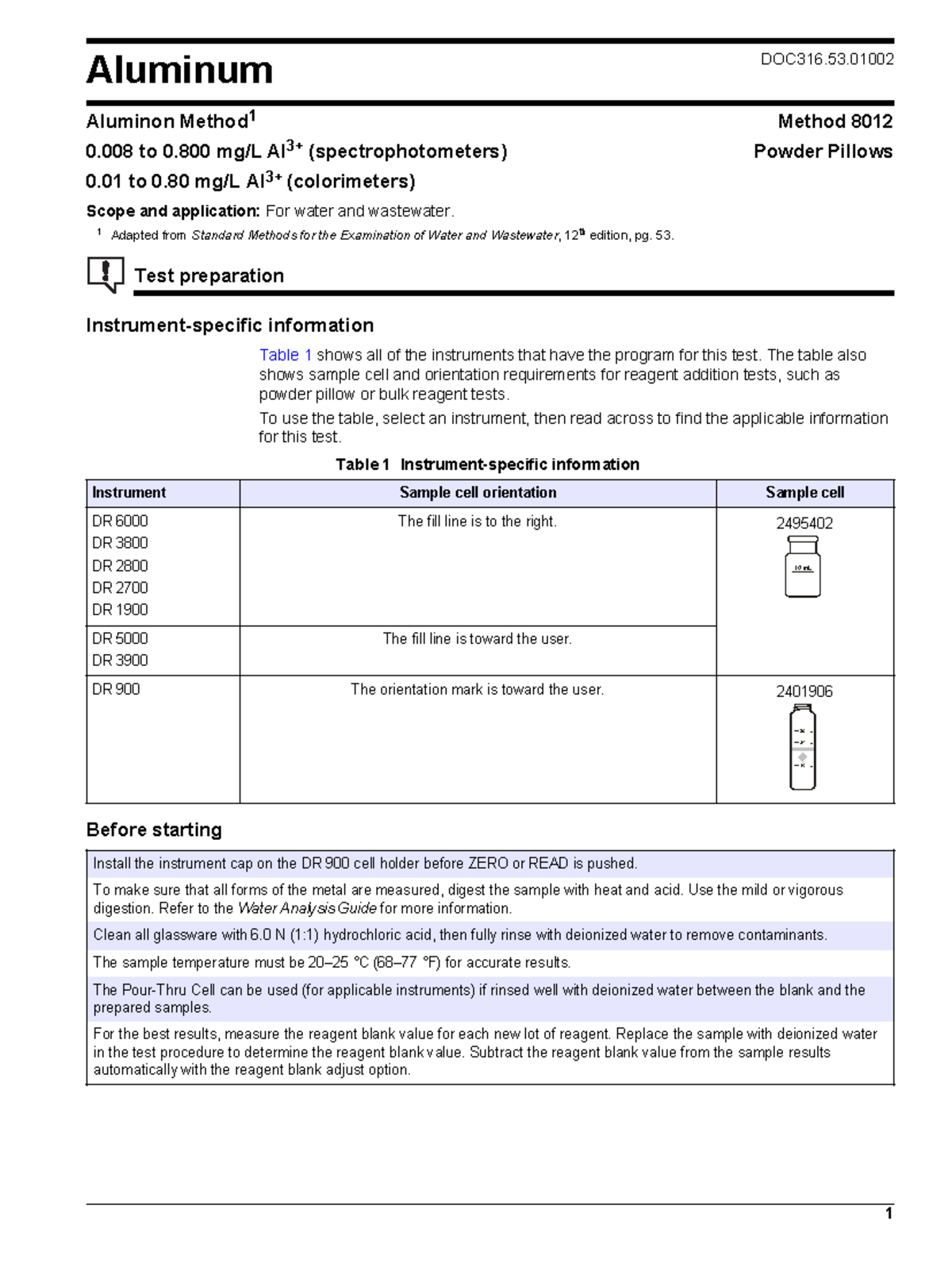 DOC3165301002 - documento - Aluminum DOC316. Aluminon Method 1 Method ...