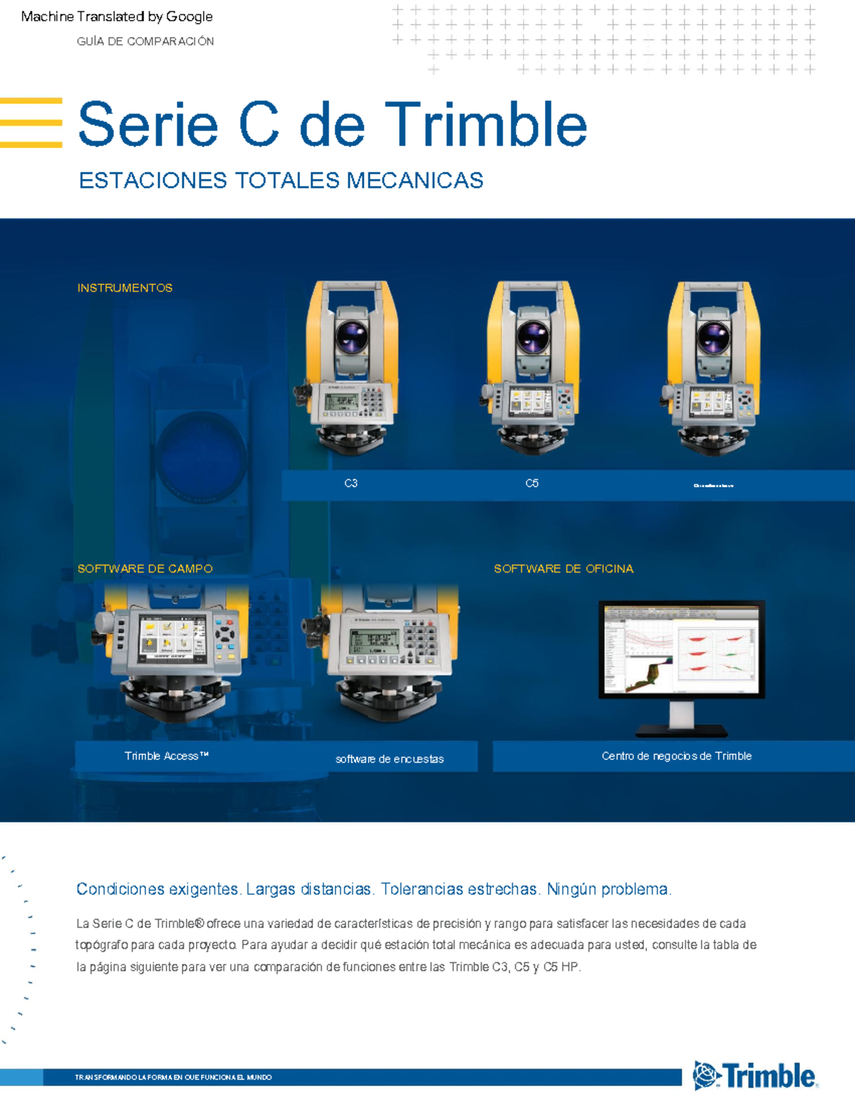 Trimble C3 C5 C5HP Estaciones Mecanicas - INSTRUMENTOS SOFTWARE DE ...