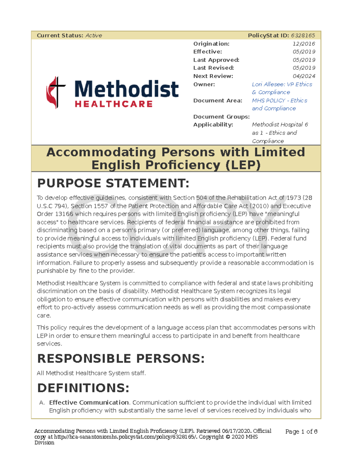 Accommodating Persons with Limited English Proficiency -LEPd - COPY ...