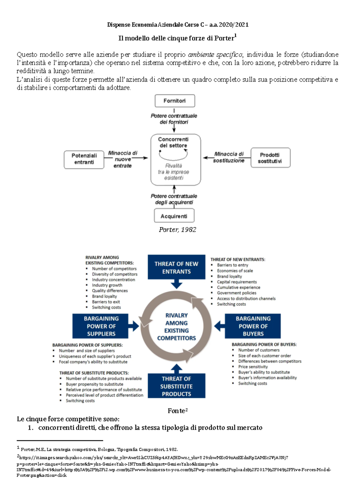 Il modello delle cinque forze di Porter - L’analisi di queste forze ...