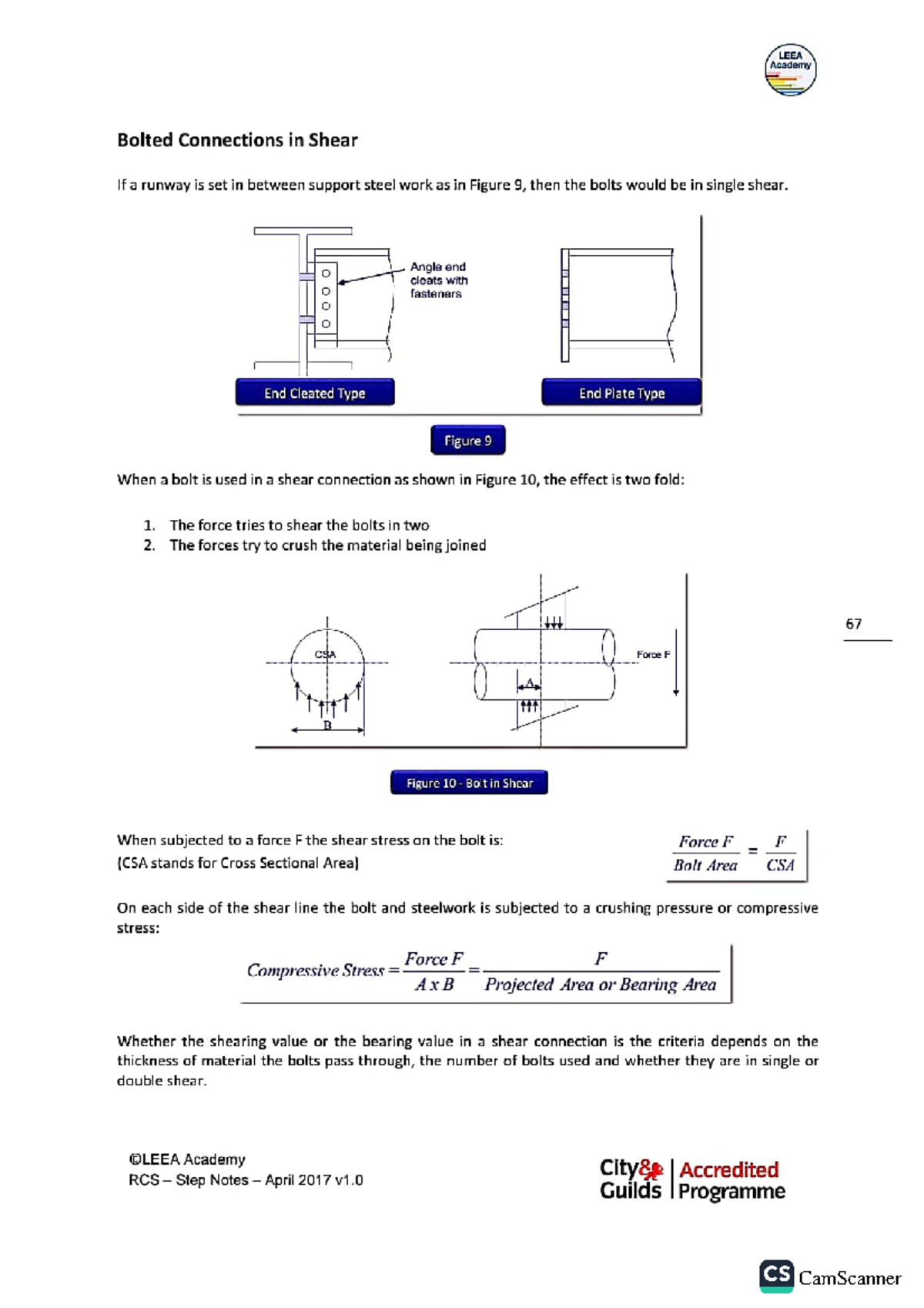 Part 8 - Bolted Connections in Shear Friction Grip Bolts WELDING OF ...