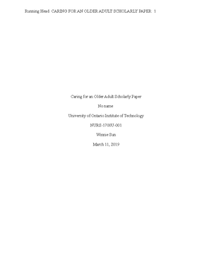 RUA paper - Briance’ Pittman NR 103 Transition to the Nursing ...