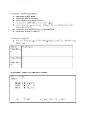 ICT 114 TMA SUSS - Course Code: 2)118 rem 0 LSB 64 32 16 8 4 2 1 (2n) 2 ...