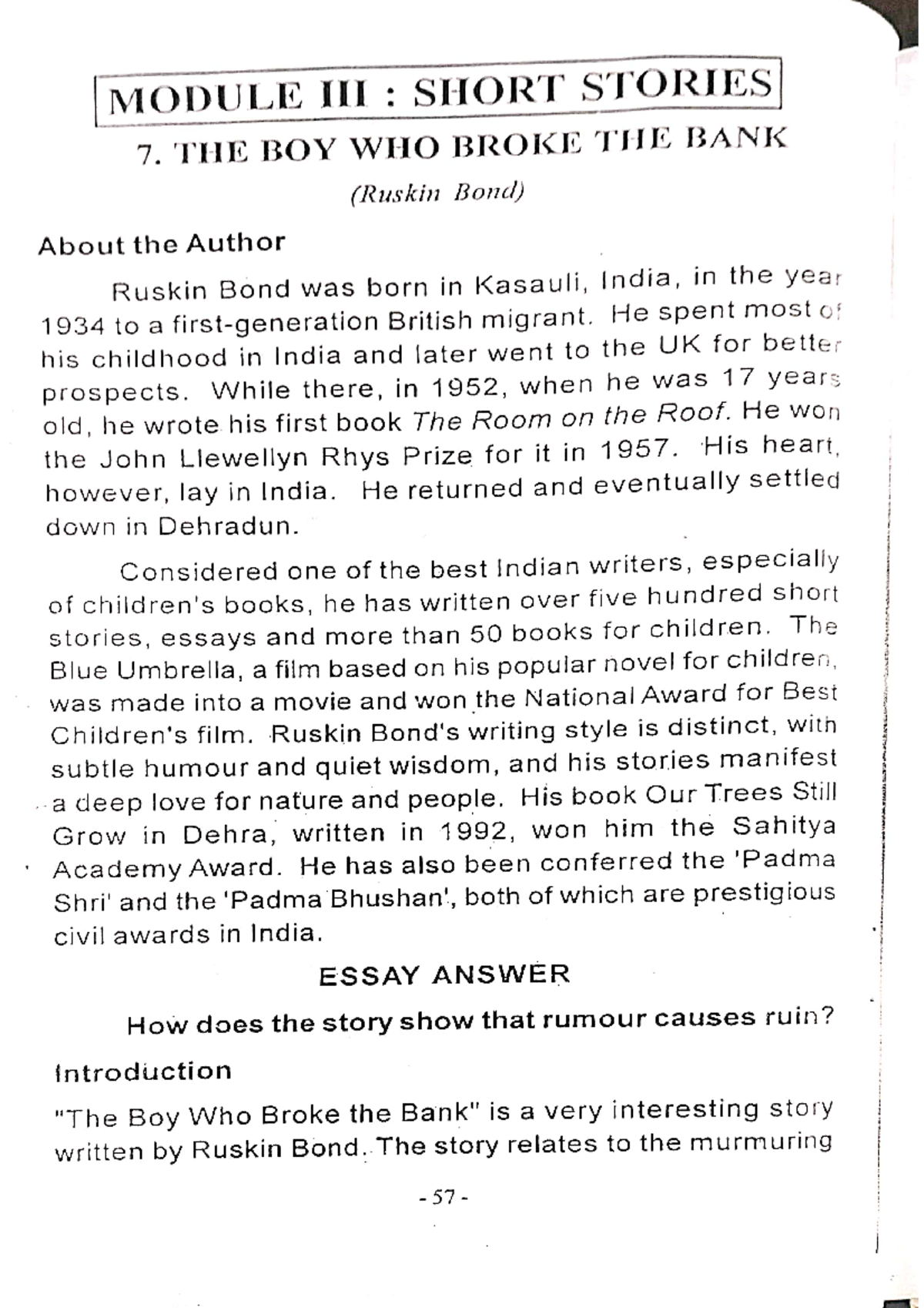 English Unit 3 - B.Sc. Computer Science - Studocu